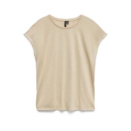 V&eacute;ro Moda Vero Moda T-Shirt 'VMSARAH AVA' Damen Gr&ouml;&szlig;e XXL beige