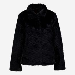 Rino & Pelle Schwarze Jacke aus Kunstfell