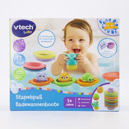 Vtech Baby 13-teiliges mehrfarbiges Stapelspaß Badewannenboote-Set