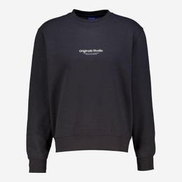 Jack & Jones Dunkelgraues Sweatshirt mit Logo-Detail