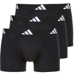 Adidas Trunk 3pk Unterhose Herren, schwarz, Gr&ouml;&szlig;e: XL