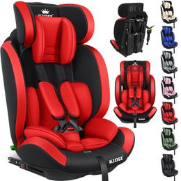 Kidiz&reg; Autokindersitz Premium Kinderautositz Gruppe 1+2+3, 9-36 kg 5-Punkt-Sicherheitsgurt, Autositz, Kindersitz, Einstellbare Kopfst&uuml;tze, Mitwachsende Sitzerh&ouml;hung 1-12 Jahre, Stabil und Sicher