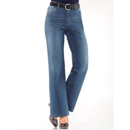 WITT Damen Jeans mit elastischer Qualität, blue-bleached, Größe 36