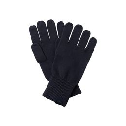 Tom Tailor Herren Handschuhe mit Kaschmir-Anteil, blau, Meliert, Gr. S/M