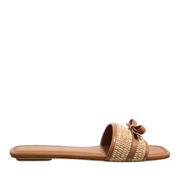 Stuart Weitzman Slipper & Pantoletten - Felicity Slide - Gr. 37 (EU) - in Braun - f&uuml;r Damen