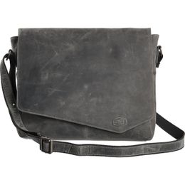 Spirit Motors Vintage Leder Umhängetasche 2 Big 8 Liter Stauraum schwarz - Motorradzubehör - Freizeitgepäck - Taschen