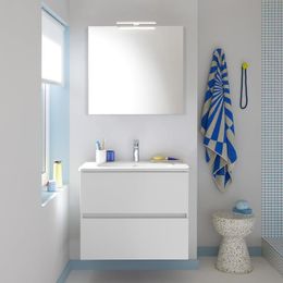 Burgbad Rocio Schrank mit Waschtisch, mit Spiegel, SGYP080F6223,