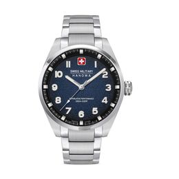 SWISS MILITARY HANOWA Analog Watch 'Greyhound' male Silver size One Size