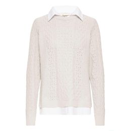 oxmo Strickpullover ' OXFSANVI PU 1 ' Damen Gr&ouml;&szlig;e S beige