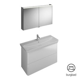 Burgbad Iveo Schrank mit Waschtisch, mit Spiegelschrank, SFHJ120F2833C0001,