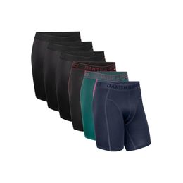 DANISH ENDURANCE Boxershorts Herren Größe M nachtblau / smaragd / rot / schwarz