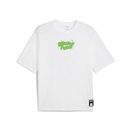 Puma T-Shirt 'Puma x Ripndip' Herren Gr&ouml;&szlig;e S gelb / hellgr&uuml;n / schwarz / wei&szlig;