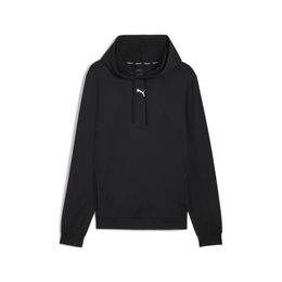 Kapuzensweatshirt Puma "M CLOUDSPUN HOODIE", Herren, Gr. L, schwarz (Puma schwarz), Jersey, Obermaterial: 85% Polyester, 15% Elasthan, regular fit normal, Sweatshirts