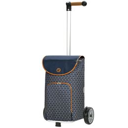 Andersen Shopper Trolley 'Unus Damen Größe One Size blau / braun / weiß