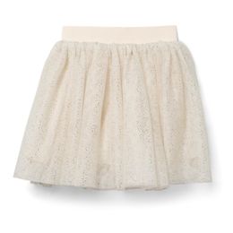 Tchibo - Kinder-Glitzer-Tüllrock - Mädchen - Gr. 86/92 - creme