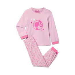Tchibo - Kinder-Pyjama &raquo;Barbie&laquo; - M&auml;dchen - Gr. 98/104 - hellrosa/print