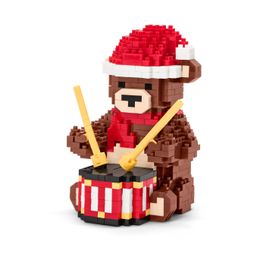 Tchibo - Baustein-Set &raquo;Weihnachts-B&auml;r&laquo; - mehrfarbig