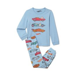Tchibo - Kinder-Pyjama »Hot Wheels« - Jungen - Gr. 110/116 - blau/print