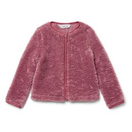 Tchibo - Kinder Glitzer-Pl&uuml;schjacke - M&auml;dchen - Gr. 110/116 - rosa
