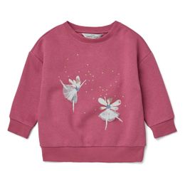 Tchibo - Kinder-Sweatshirt mit angerauter Innenseite - M&auml;dchen - Gr. 98/104 - dunkelrosa