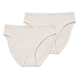 Tchibo - 2 Slips - Damen - Gr. S - creme