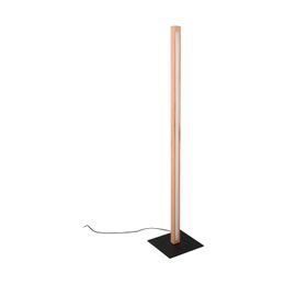Trio LED-Stehleuchte &raquo;Bellari&laquo; - 25x6,5x118,5cm - braun - Holz / Kunststoff / Metall