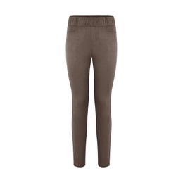 Tchibo - Leggings in Veloursoptik - Damen - Gr. L - taupe