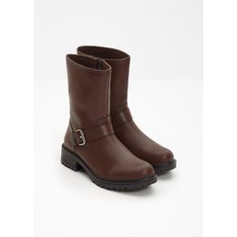 bonprix Stiefel, braun, Vegan