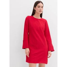 bonprix Minikleid aus strukturiertem Material, rot