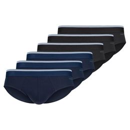 Skiny Panty male Blue, Black size M