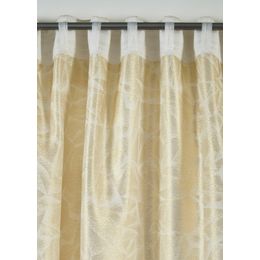 bonprix Jacquard Vorhang mit Glanz auch in extralang (1er Pack), beige