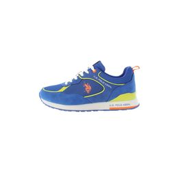 U.S. Polo Assn. Sneaker 'Tabry' Herren Größe 42 royalblau / grasgrün / dunkelorange