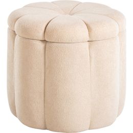HEINE HOME unisex Hocker beige Größe H/B/T ca. 39x44x44 cm