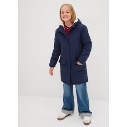 bonprix Winterparka mit Teddyfutter wasserabweisend, blau
