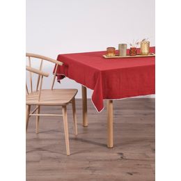 bonprix Bio Baumwoll Tischdecke, rot, 100% Baumwolle