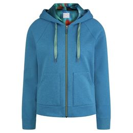 Hutschreuther - Jersey-Jacke, blau, Gr. 46 / L - Baumwolle