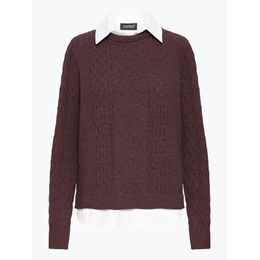 oxmo Strickpullover ' OXFSANVI PU 1 ' Damen Gr&ouml;&szlig;e M braun