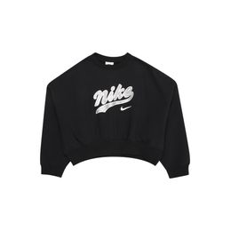 Nike Sportswear Sweatshirt M&auml;dchen Gr&ouml;&szlig;e 128/134 schwarz / silber