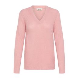 oxmo V-Ausschnitt-Pullover ' OXFSINVI PU 1 ' Damen Gr&ouml;&szlig;e XL rosa