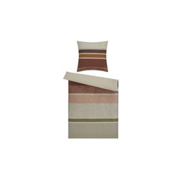 CS Schmal como Satin Wende-Bettwäsche Vintage Blossom Leo braun Maße (cm): B: 135 » Möbel Kraft
