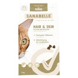 Sanabelle Trockenfutter Katze, Adult, Hair & Skin 2x2 kg