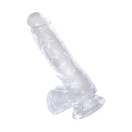 Pipedream King Cock Clear - 6" Cock With Balls, 17,8 cm