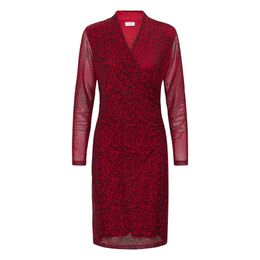 Saint Tropez Kleid 'MiggaSZ' Damen Gr&ouml;&szlig;e 42 rot / schwarz Winterkleid