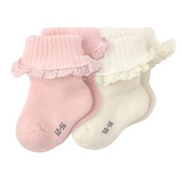 Topomini 2 Paar Newborn Socken mit R&uuml;schen
