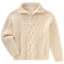 Topolino Jungen Strickpullover mit Zopf-Muster