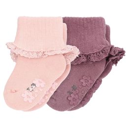 Topomini 2 Paar Baby Socken mit R&uuml;schen