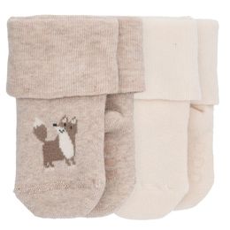 Topomini 2 Paar Newborn Socken mit Umschlag