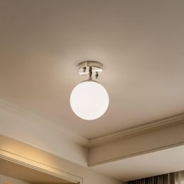 Opviq Deckenlampe Atmaca 10220, goldfarben antik, Opalglas &Oslash; 15 cm