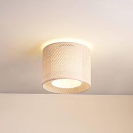 LINDBY Deckenleuchte Soula, &Oslash; 26 cm, beige, Kunststoff, E27