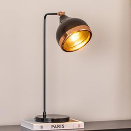 Opviq Tischleuchte Yildo, schwarz/kupfer, Metall, Höhe 52 cm